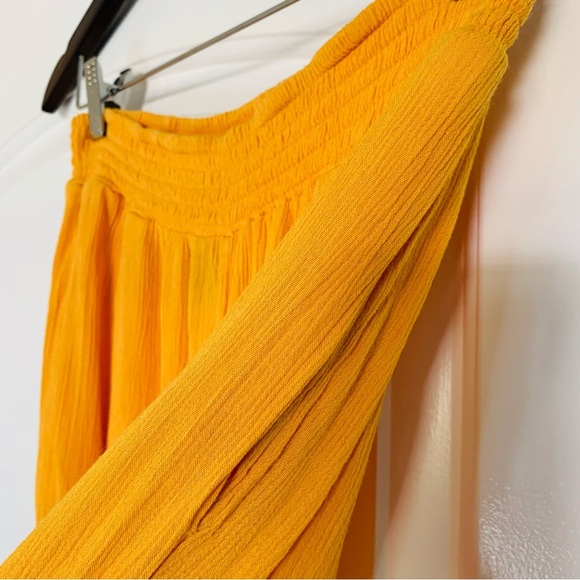 Forever 21 | Swim | Forever 2 Golden Yellow Flowy High Waisted Linen ...
